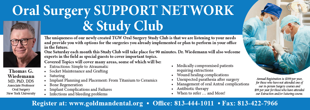 Oral Surgery Study club | GOLDMAN DENTAL MANAGEMENT