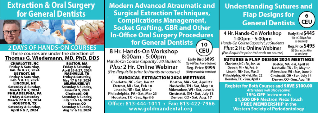 Understanding Sutures and Flap Designs for General Dentists | GOLDMAN ...