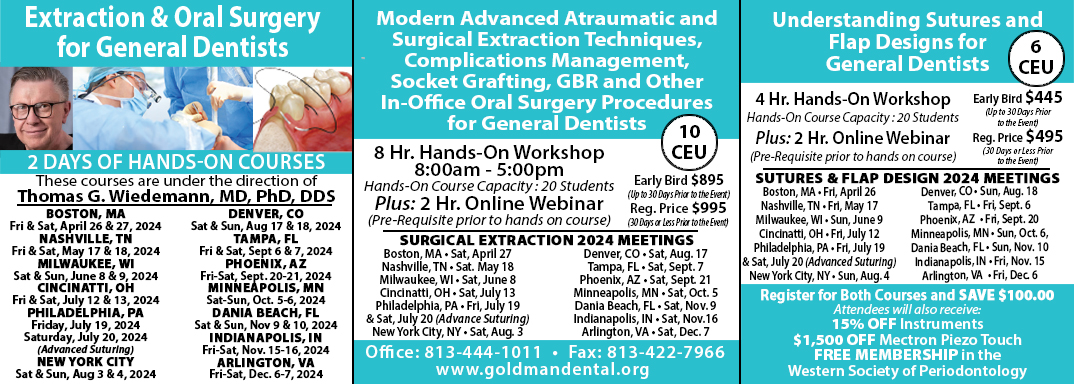 Understanding Sutures and Flap Designs for General Dentists | GOLDMAN ...