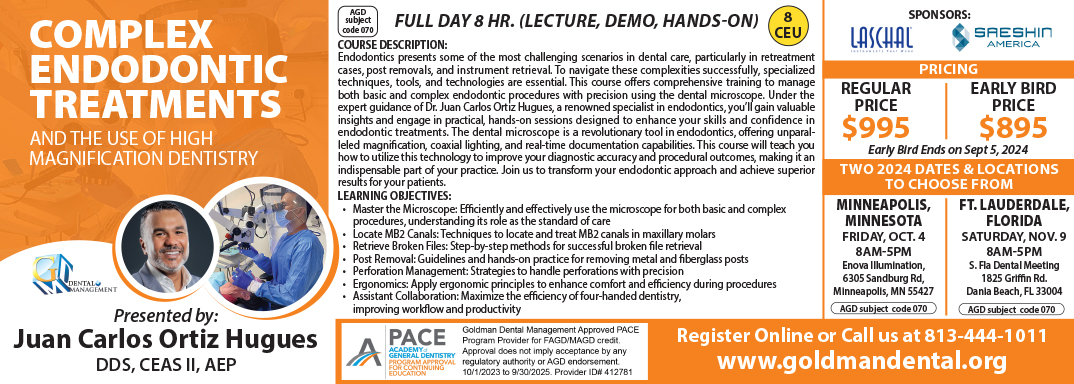 Complex Endodontic Treatment | GOLDMAN DENTAL MANAGEMENT