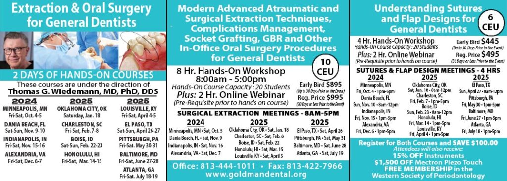 Understanding Sutures and Flap Designs for General Dentists | GOLDMAN ...