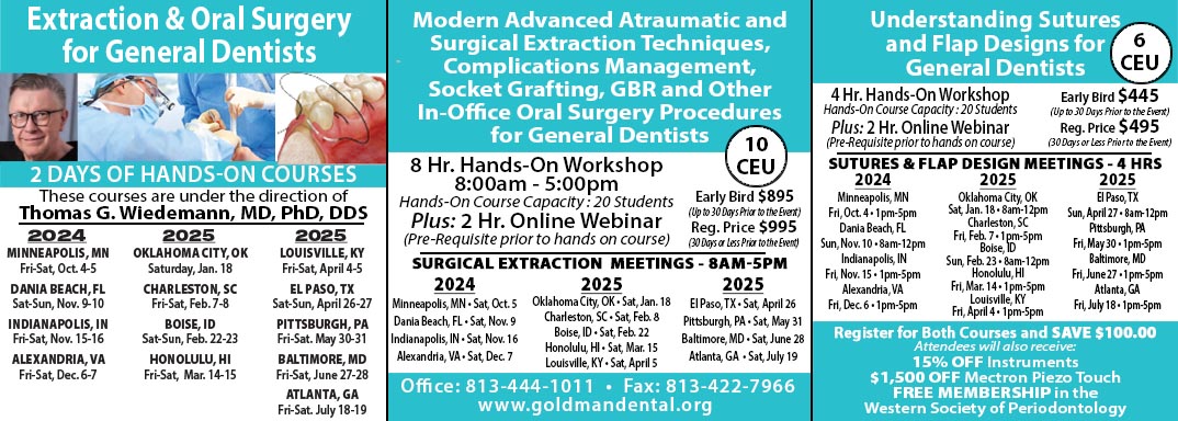 Understanding Sutures and Flap Designs for General Dentists | GOLDMAN DENTAL MANAGEMENT