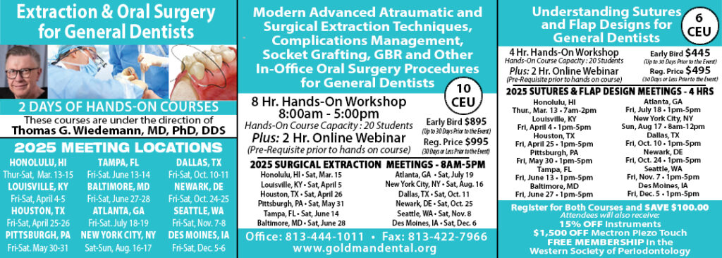 Extraction and Oral Surgery, Understanding Sutures and Flap Designs ...