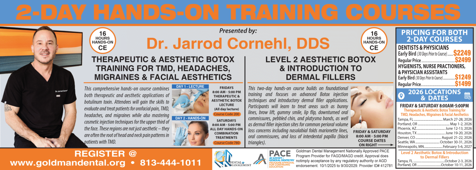 THERAPEUTIC & AESTHETIC BOTOX TRAINING | GOLDMAN DENTAL MANAGEMENT